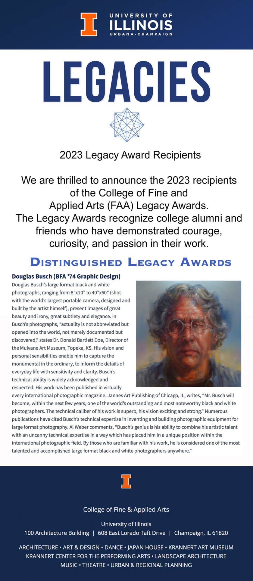 Genos Center Founder Douglas Busch Awarded Legacy Award from University ...